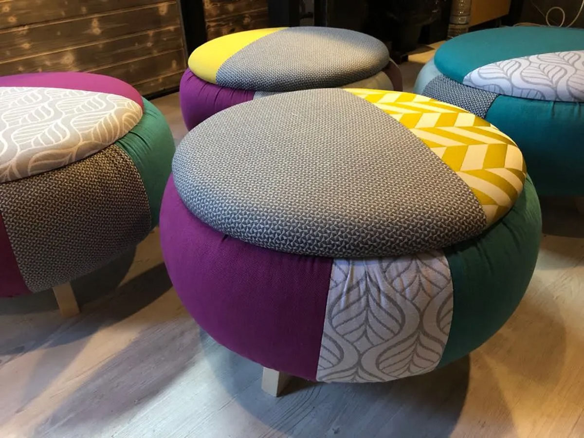 Pouf multicolore design PG creations | EdilBIM